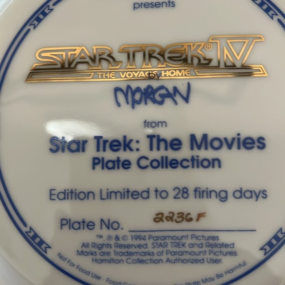 The Hamilton Collection | Other | Vintage Star Trek Iv The Voyage Home ...